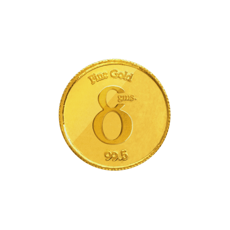 8 Gms. 24K Gold Coin - Jaipur Jewels
